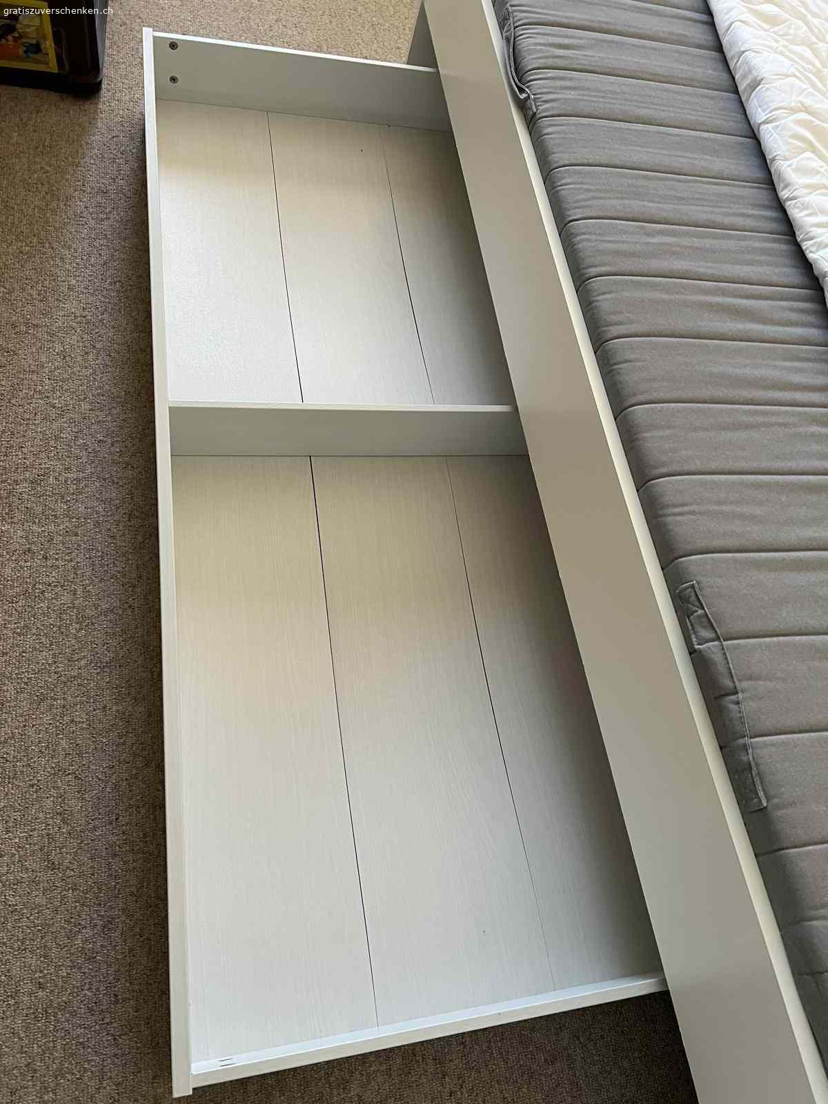 Aneboda Ikea Bett 140x200 mit Schublade - Möbel - Gratis zu verschenken