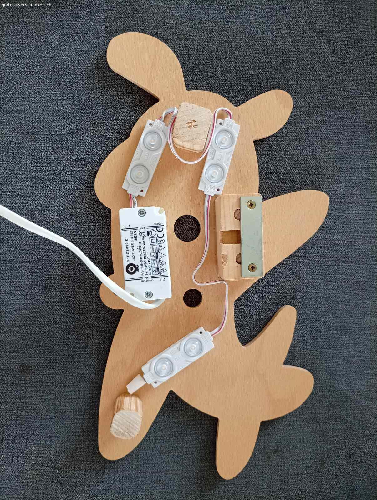 Kinder LED Lampe aus Holz, Flugzeug - Kind & Baby - Gratis zu verschenken